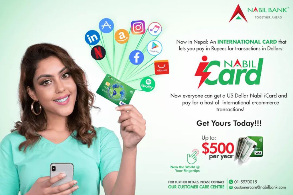 Nabil introduces Nabil iCard enabling payment of dollar transactions in ...