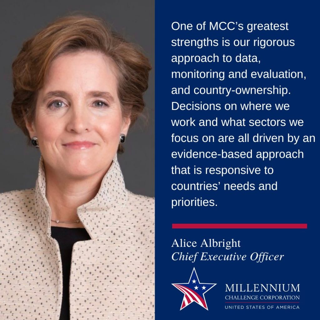 MCC’s greatest strengths is country-ownership: CEO Alice Albright ...