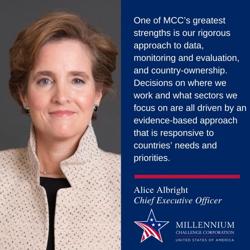 MCC’s greatest strengths is country-ownership: CEO Alice Albright ...