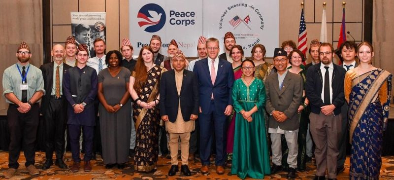 US Ambassador swears in 21 Peace Corps volunteers marking Nepal's post ...