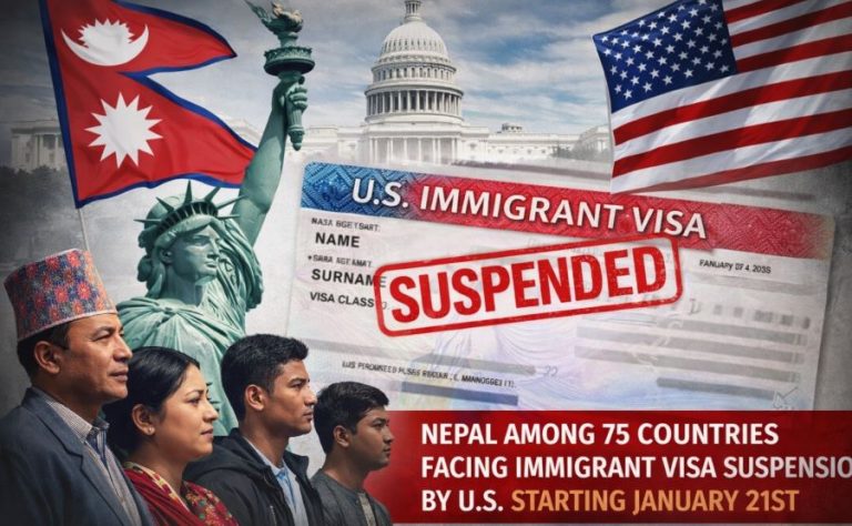 US includes Nepal in list of 75 countries facing immigrant visa ...