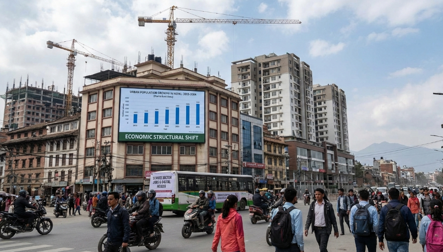 Urban population surge signals structural shift in Nepal’s economy ...